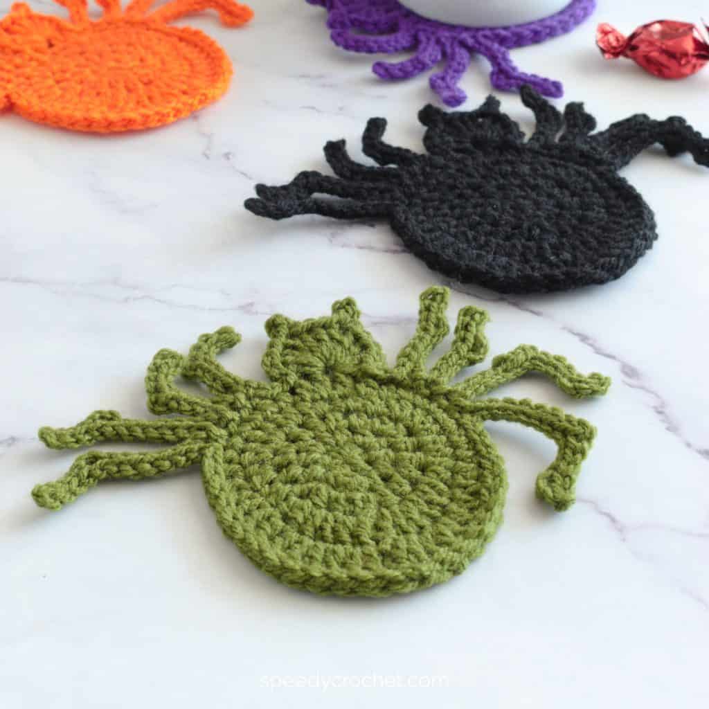 Easy Crochet Spider Coaster Pattern | Speedy Crochet