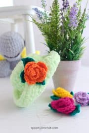 Easy Crochet Rose Applique | Speedy Crochet