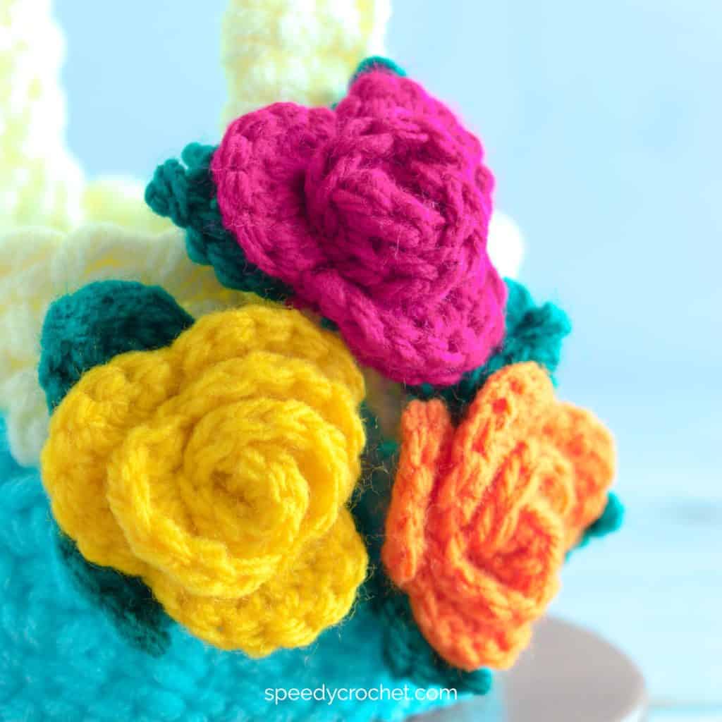 Easy Crochet Rose Applique | Speedy Crochet