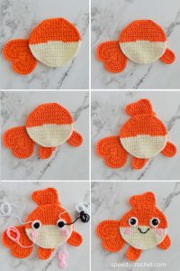 Crochet Fish Applique Pattern | Speedy Crochet