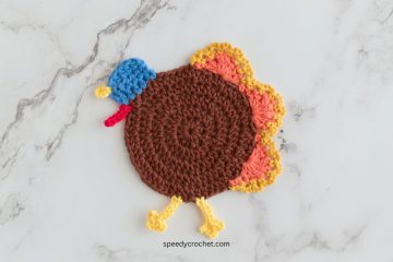 Turkey Crochet Coaster Pattern (Cute Thanksgiving Crochet Project ...